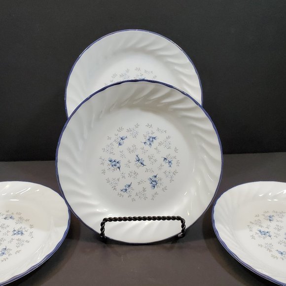 Corelle | Dining | Corelle Blue Fleur Salad Bread Plates | Poshmark